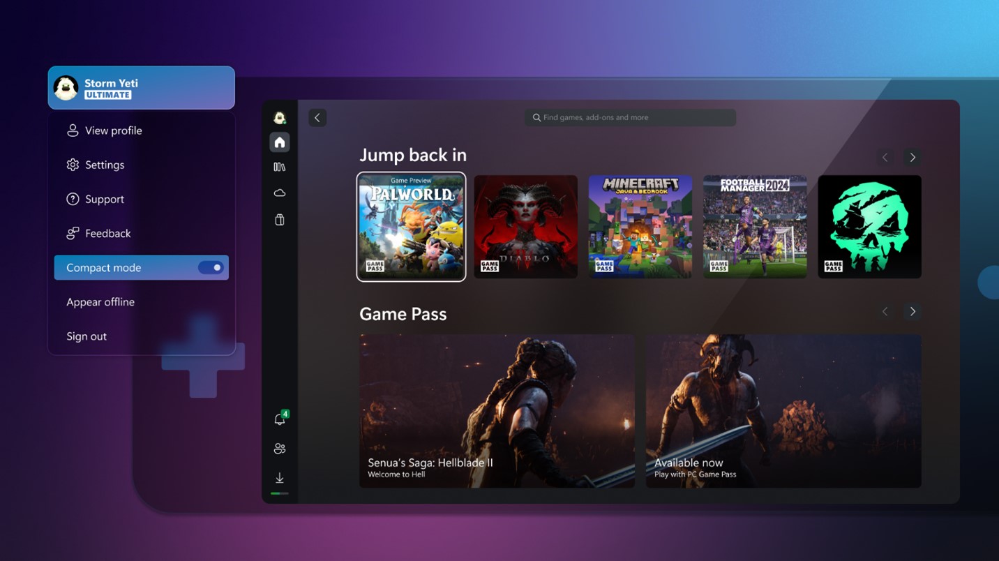 Compact Mode Continues Evolving in the Xbox App on PC - Xbox Wire