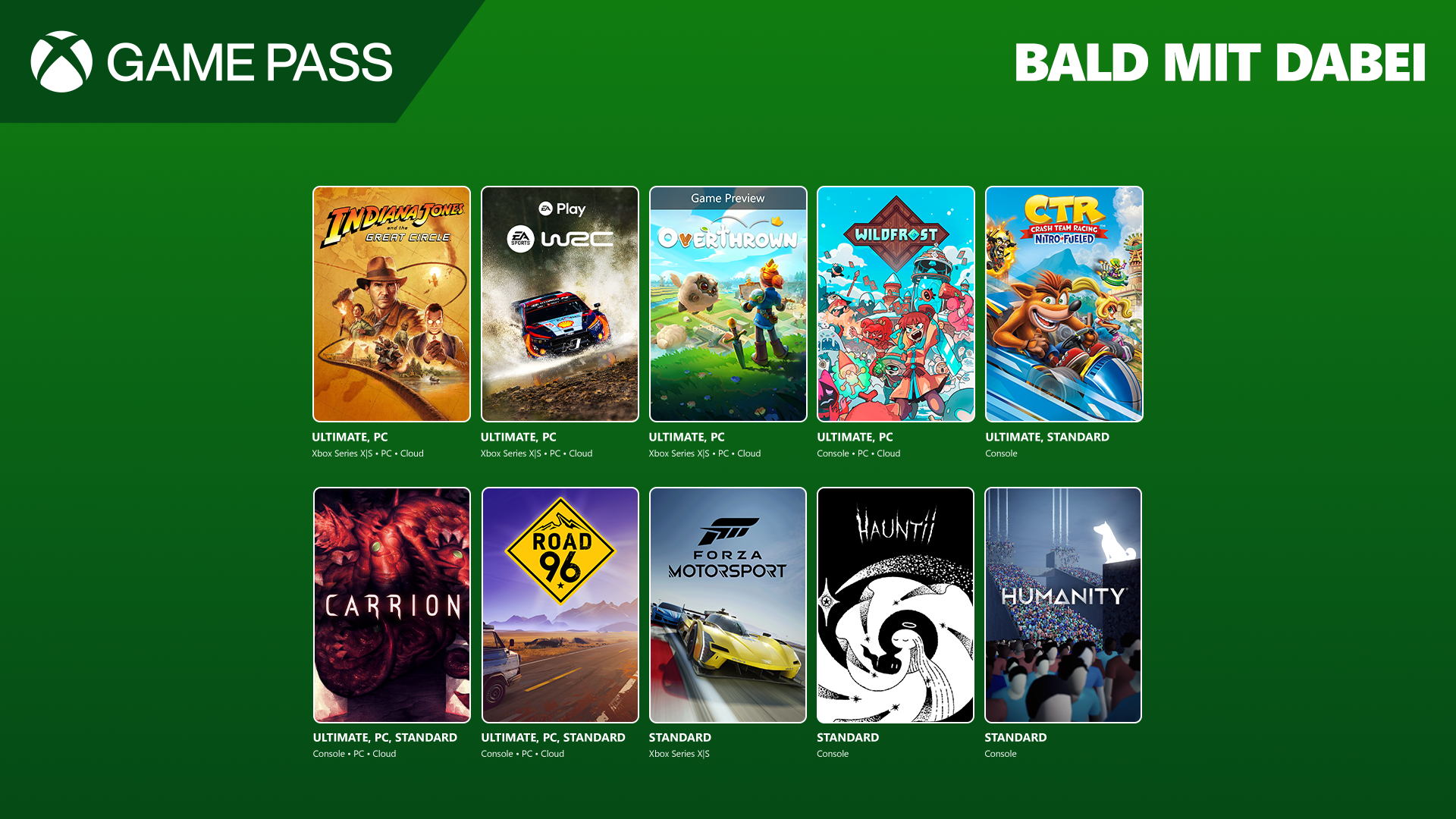 Bald im Game Pass Indiana Jones und der GroBe Kreis Crash Team Racing Nitro Fueled und mehr Xbox Wire DACH
