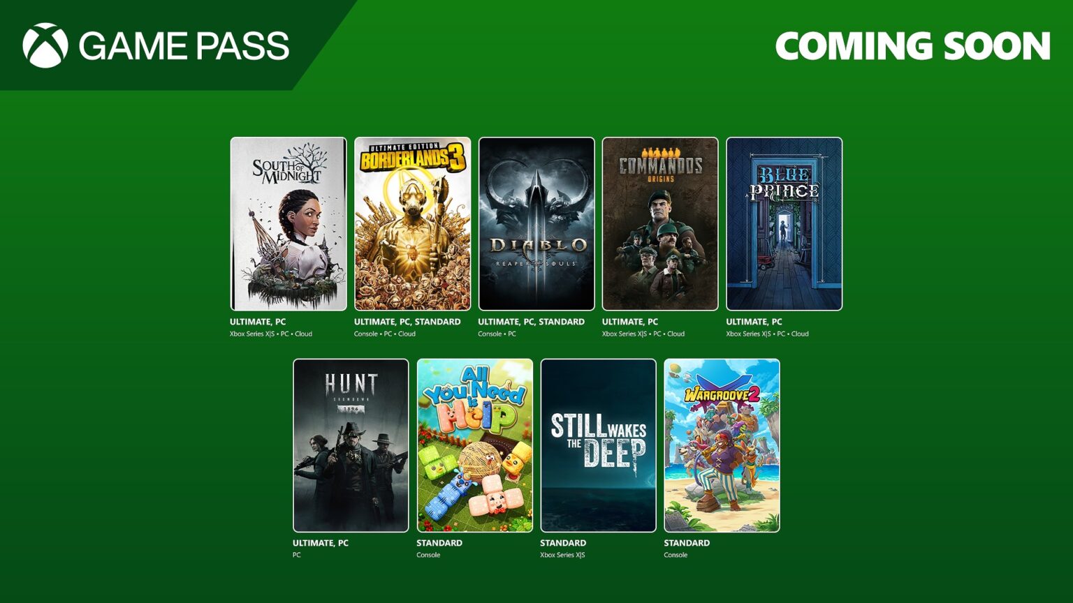 Próximamente en Game Pass: South of Midnight, Blue Prince, Borderlands ...